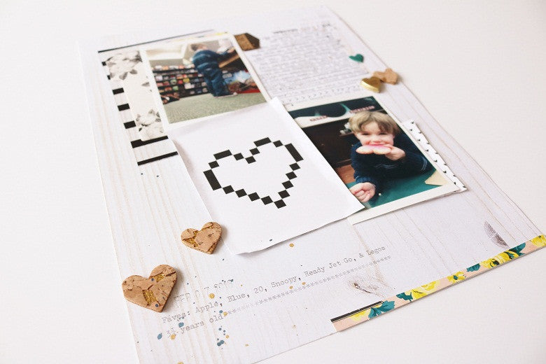 "A Simon Story" Layout | Carol Chastain – Felicity Jane