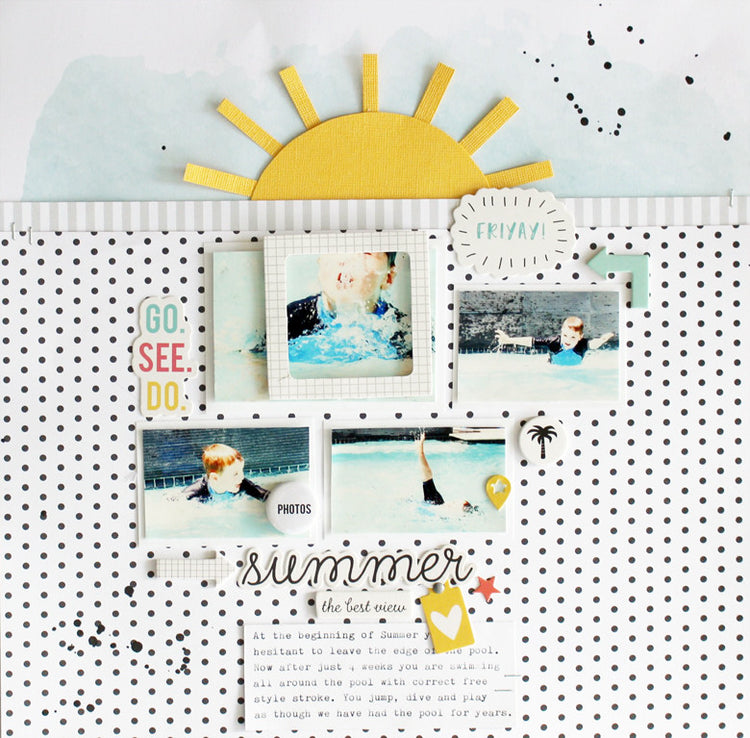 Summer layout with the Summer Kit! | Kim Jeffress – Felicity Jane