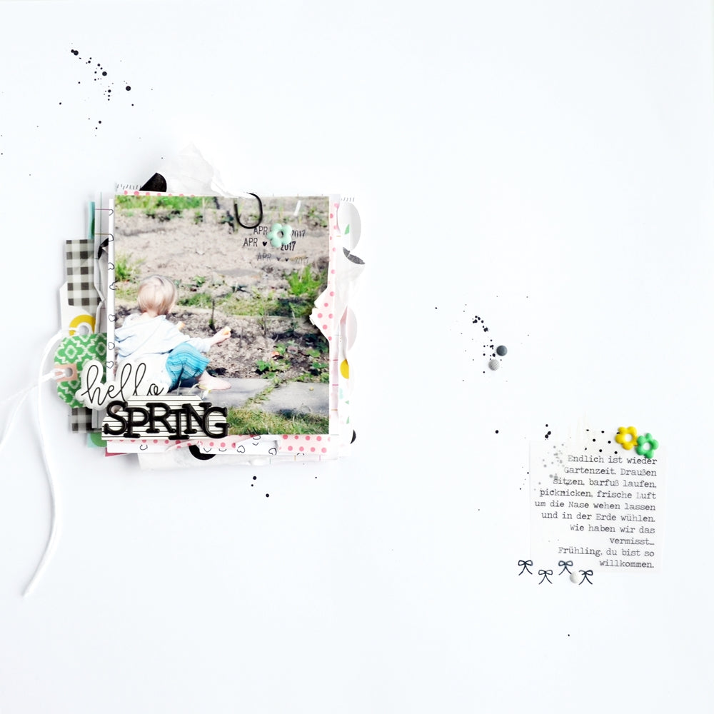 "Hello Spring" Layout | Anne Keller – Felicity Jane